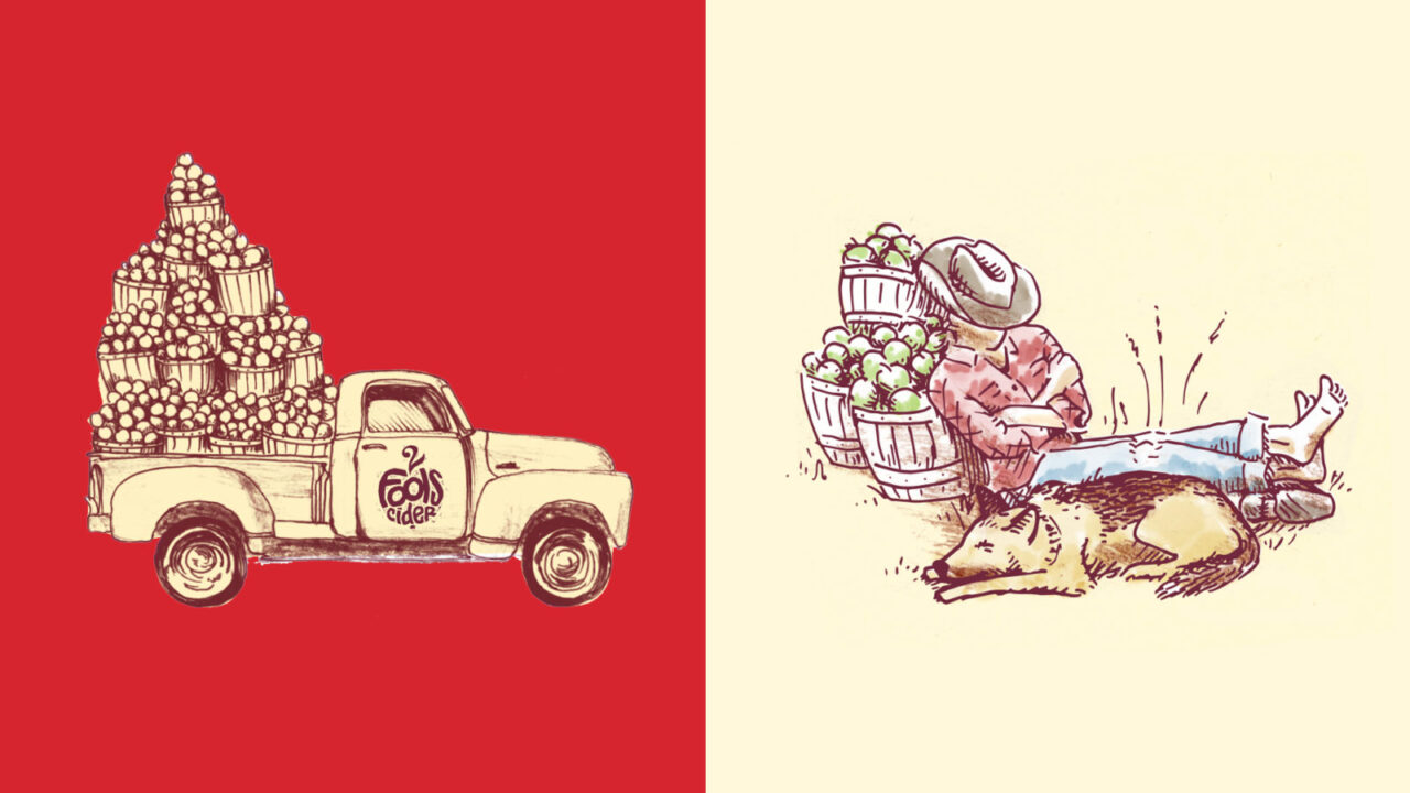 2 Fools Cider Brand Redesign & Packaging Design